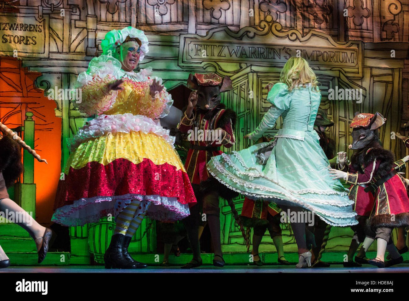 Dress rehearsal of the Christmas panto Dick Whittington at the New ...