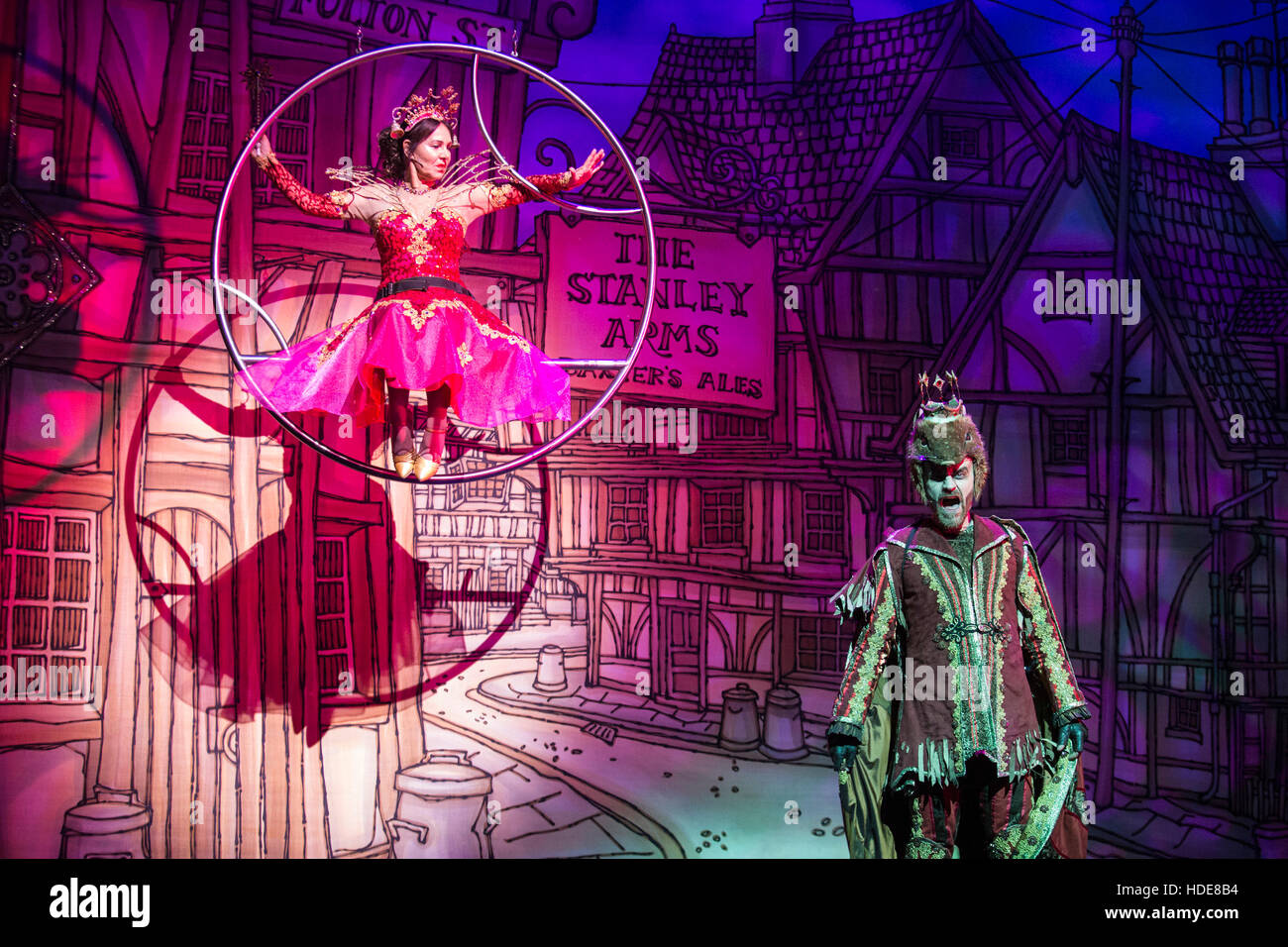 Dress rehearsal of the Christmas panto Dick Whittington at the New ...