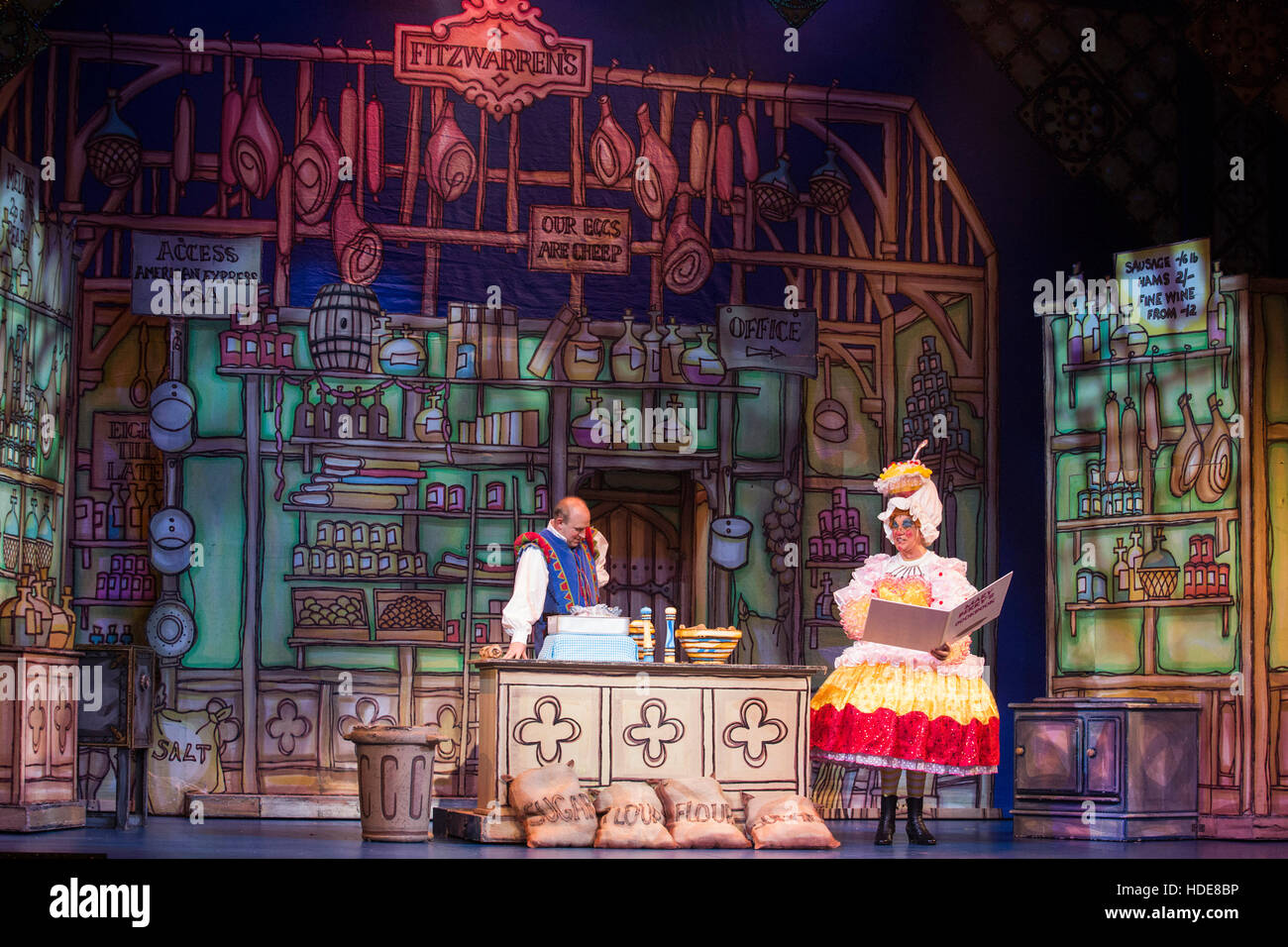 Dress rehearsal of the Christmas panto Dick Whittington at the New ...