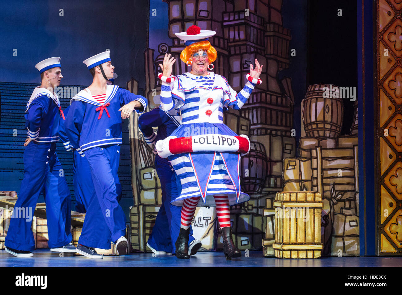 Dress rehearsal of the Christmas panto Dick Whittington at the New ...