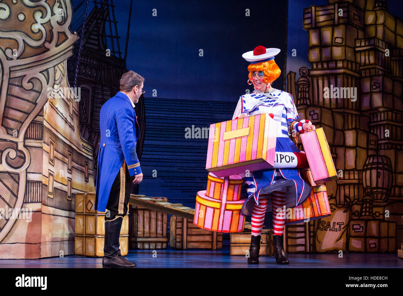 Dress rehearsal of the Christmas panto Dick Whittington at the New ...