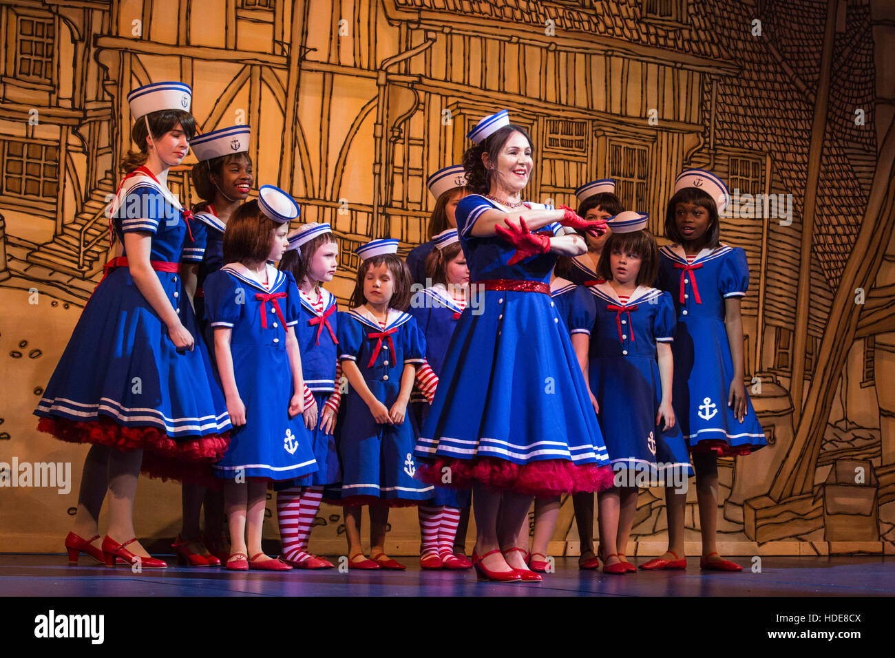 Dress rehearsal of the Christmas panto Dick Whittington at the New ...