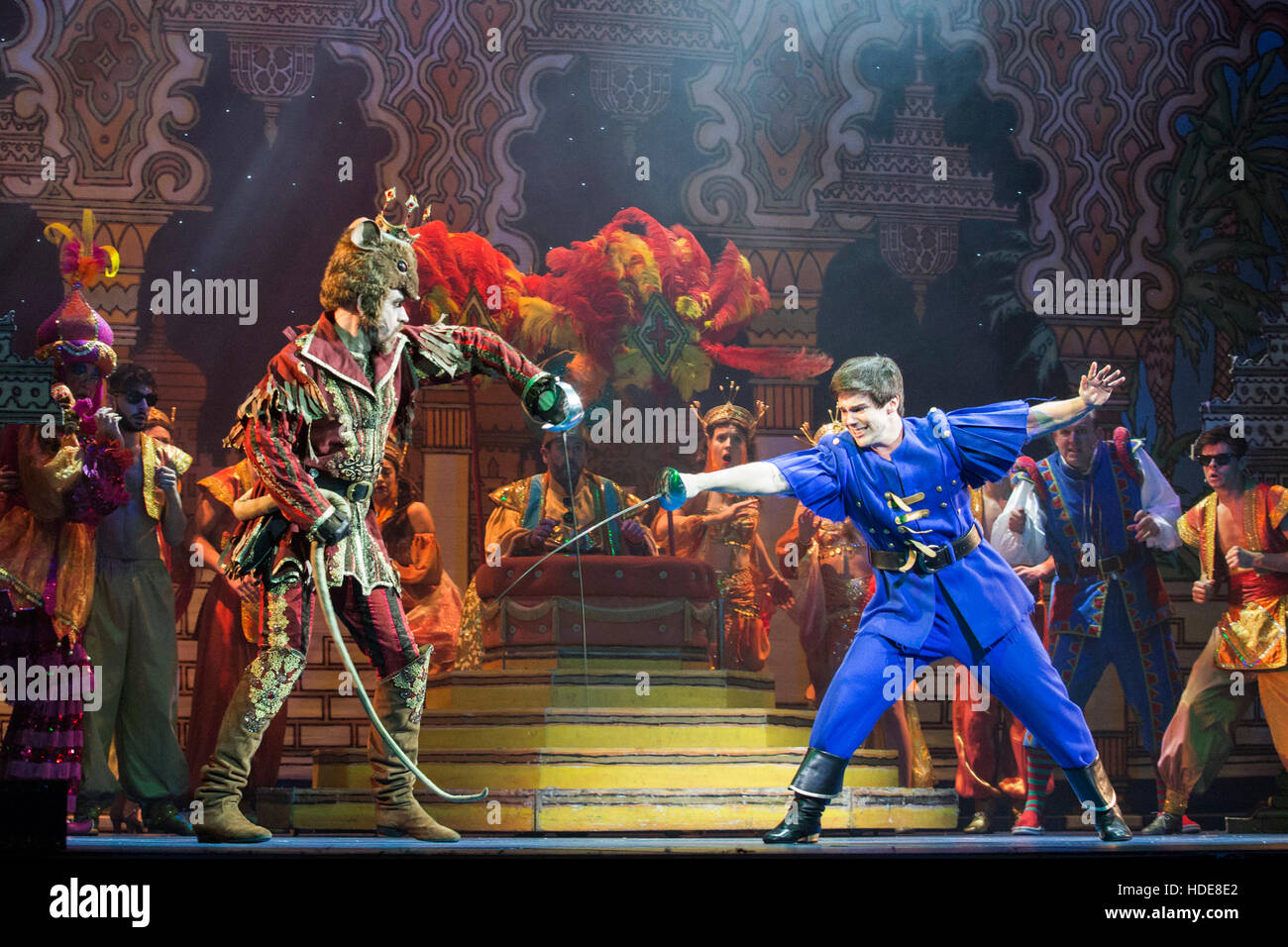 Dress rehearsal of the Christmas panto Dick Whittington at the New ...