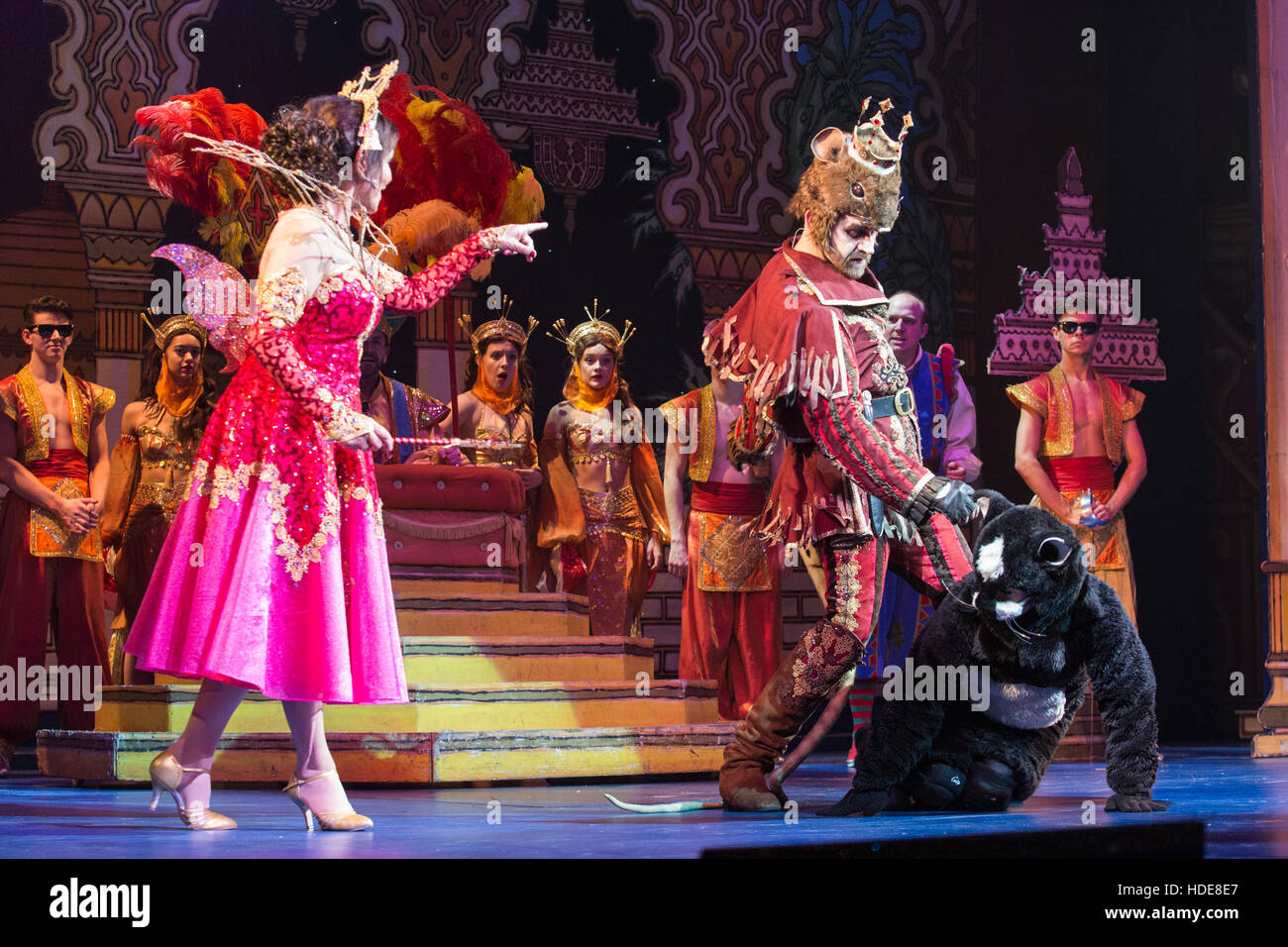 Dress rehearsal of the Christmas panto Dick Whittington at the New ...