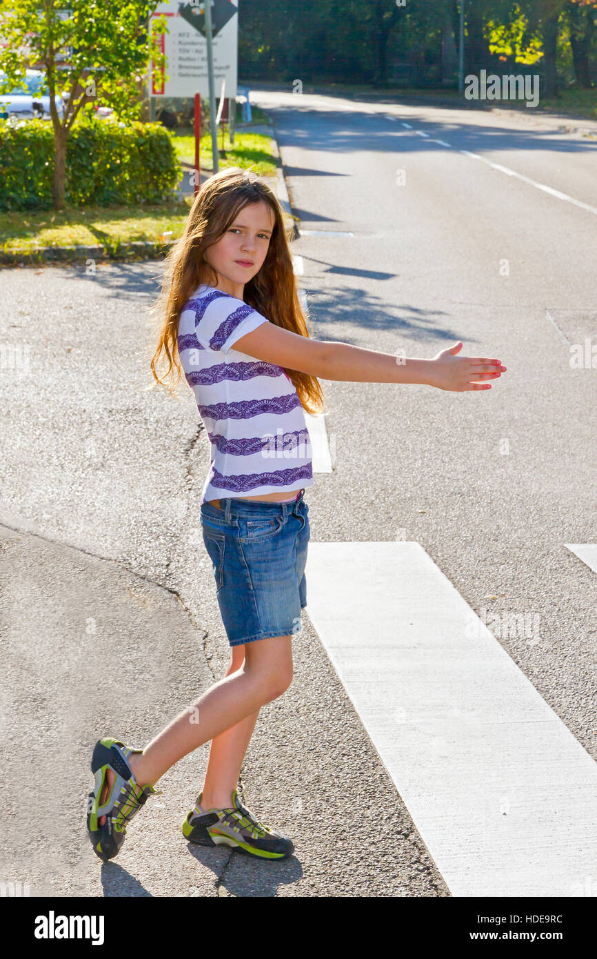 Crosswalk on road hi-res stock photography and images - Alamy