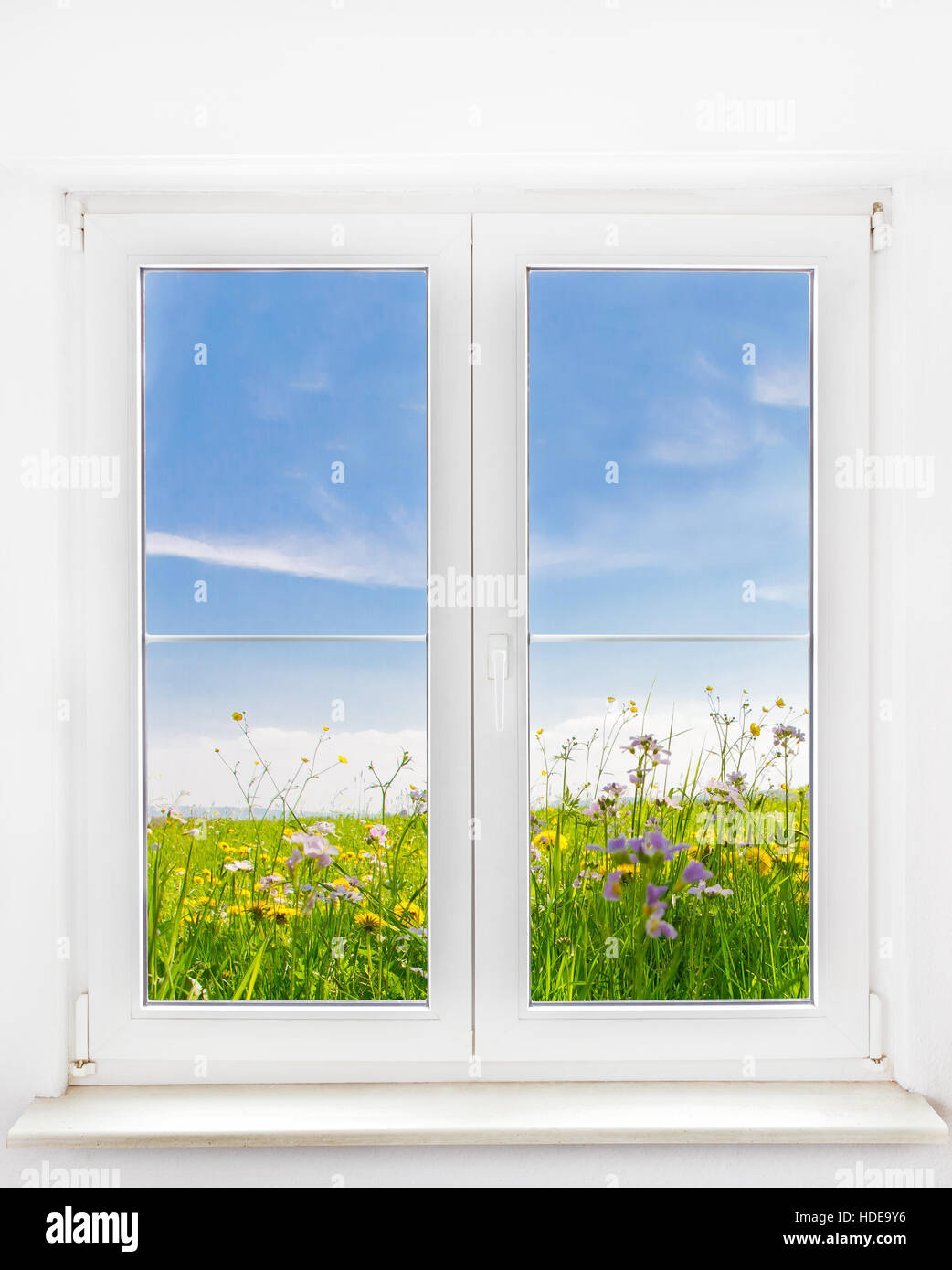 Window to the spring Stock Photo - Alamy
