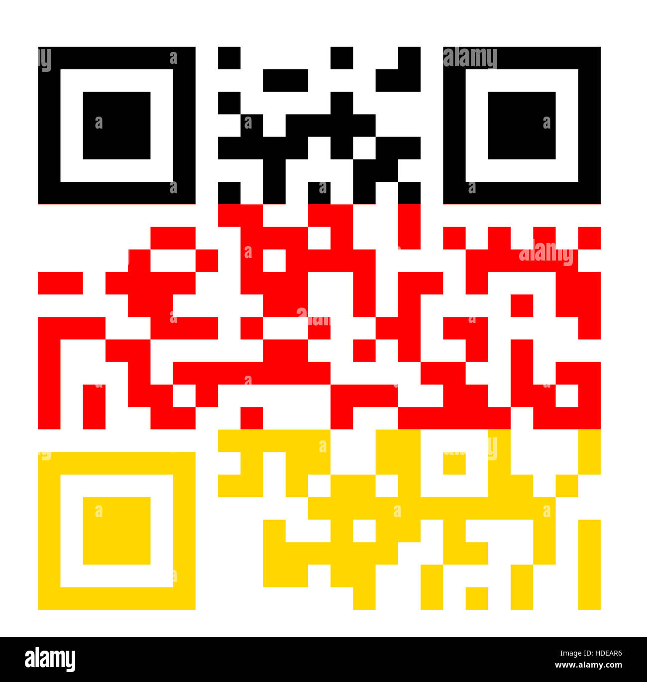 QR-Code = Deutschland - Germany Stock Photo - Alamy