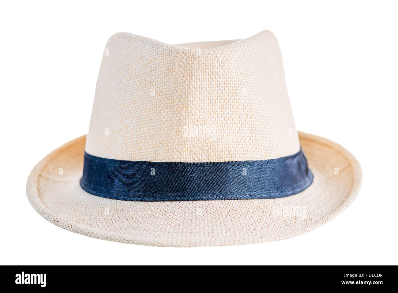 straw hat closeup on a white background isolated Stock Photo - Alamy