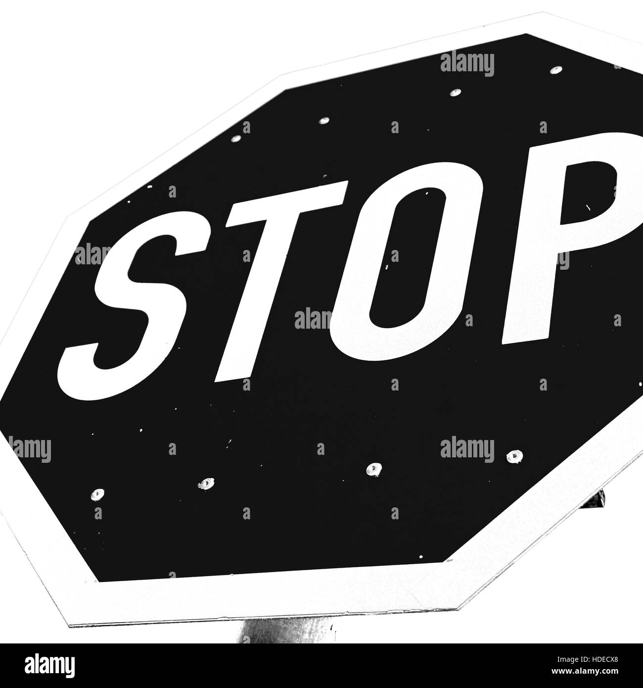 the stop signal write in south africa and sky Stock Photo - Alamy