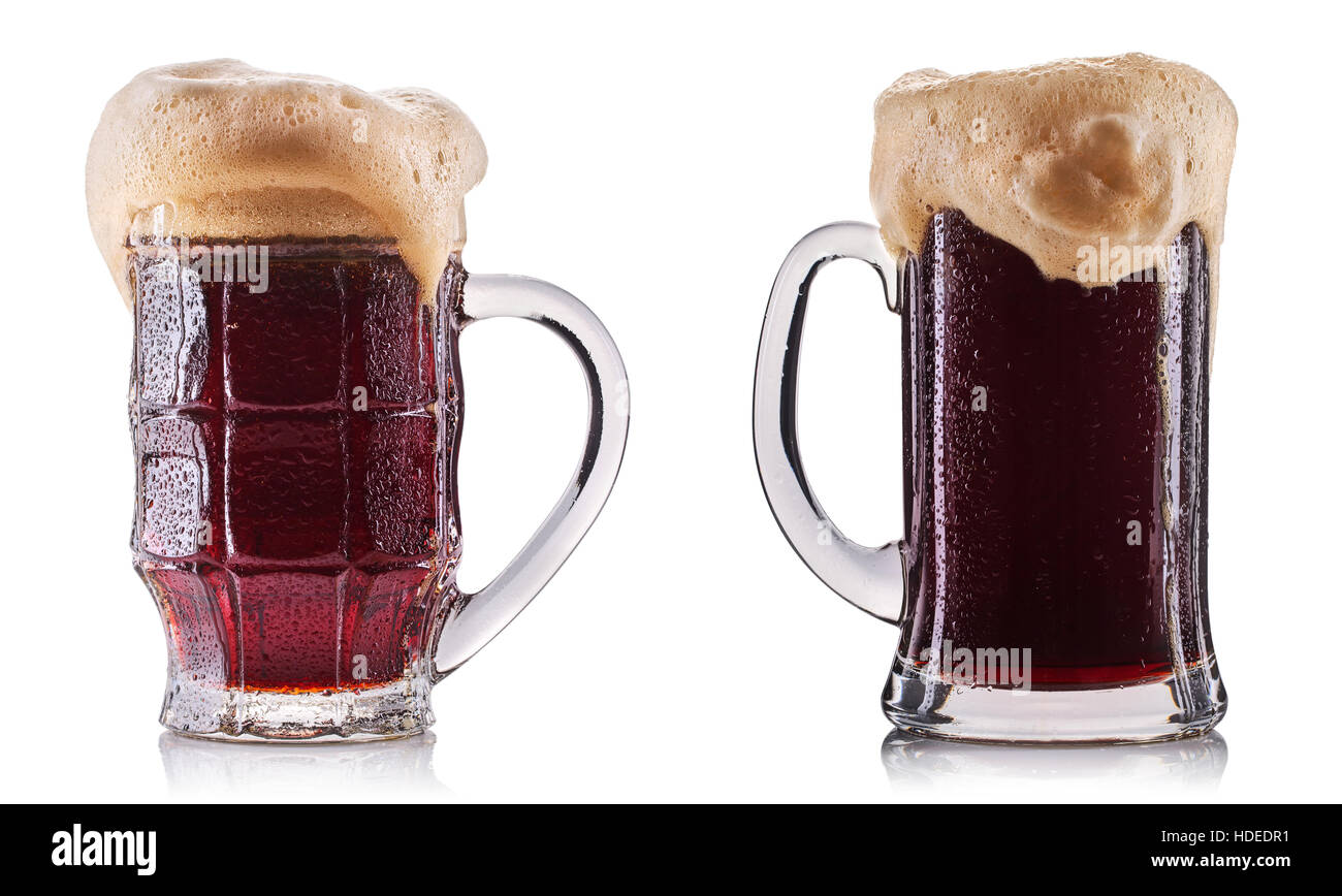 Glass beer cider foam Cut Out Stock Images & Pictures - Alamy