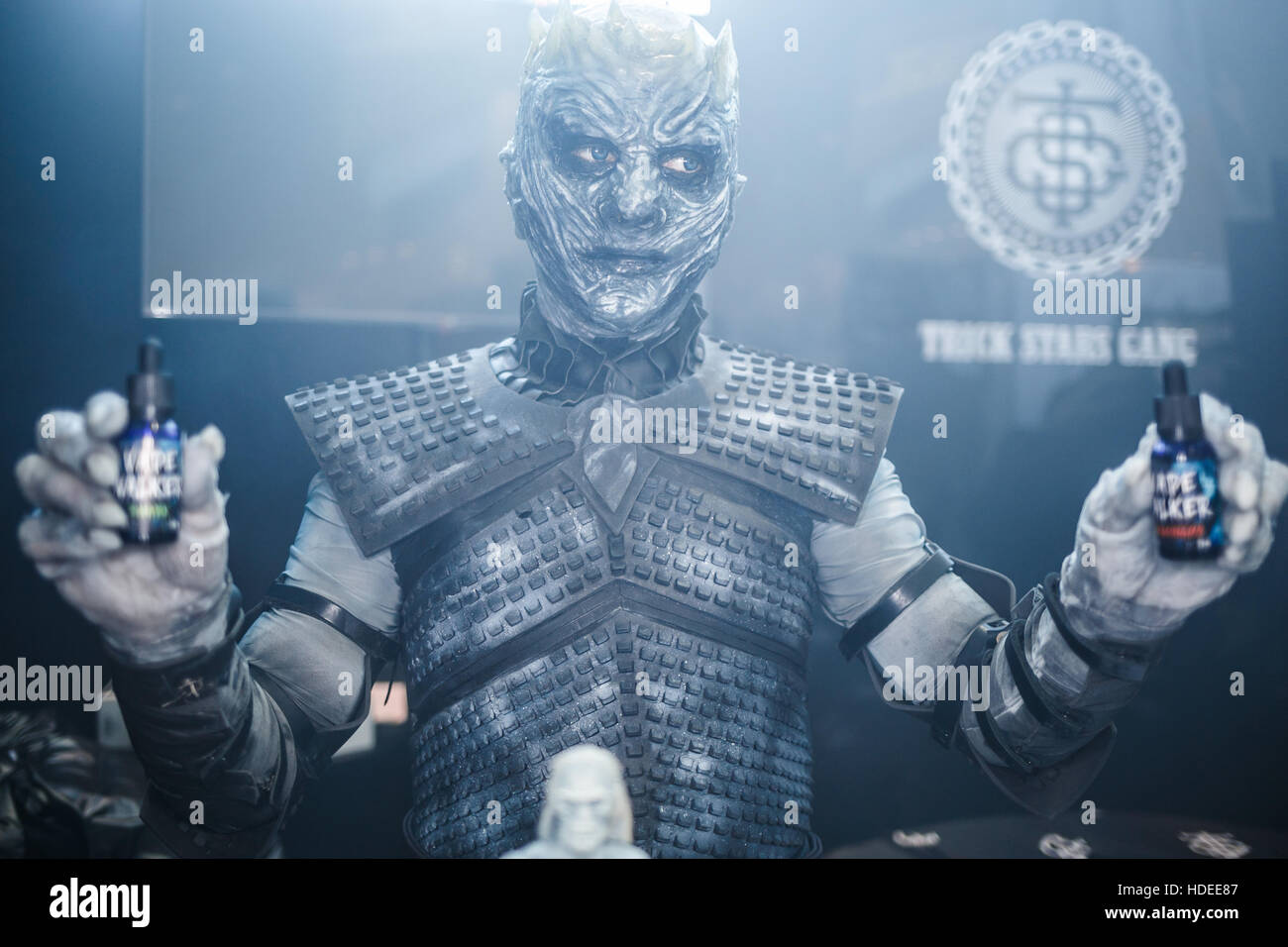 MOSCOW - 9 DECEMBER,2016: International Vape Expo.Cosplay actors work ...