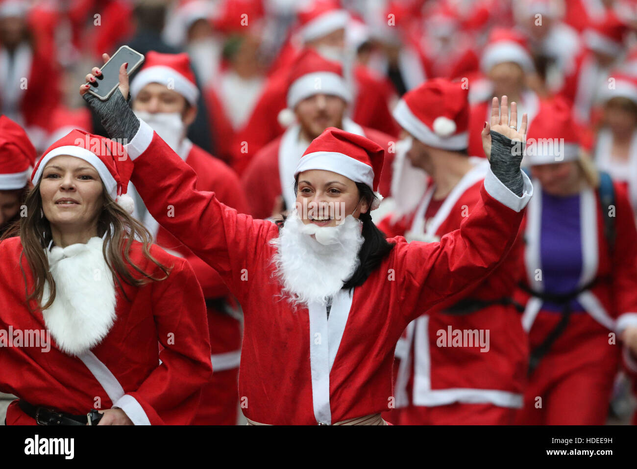 Glasgow santa dash hi-res stock photography and images - Alamy