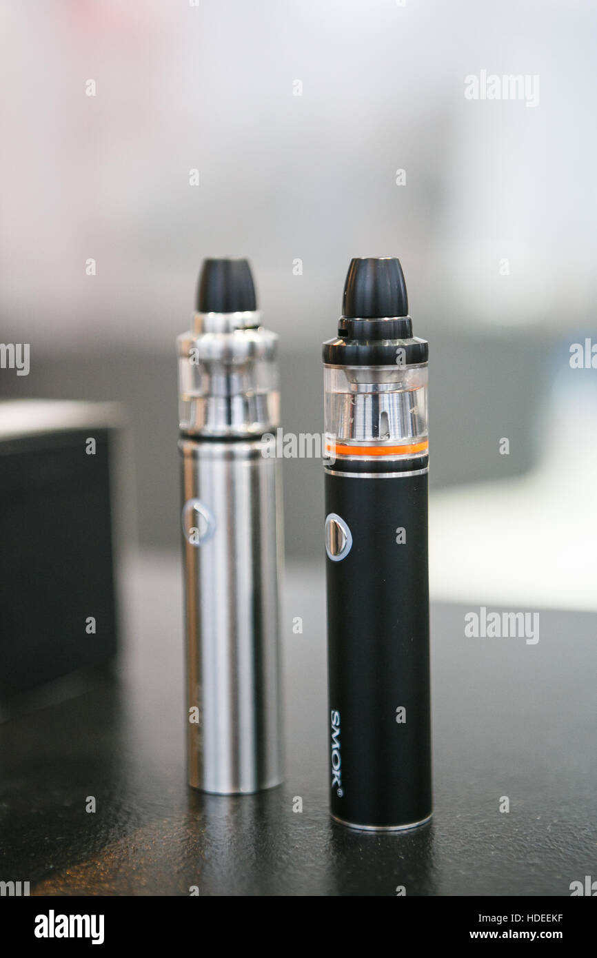 MOSCOW - 9 DECEMBER,2016: International Vape Expo.Popular vaper device ...