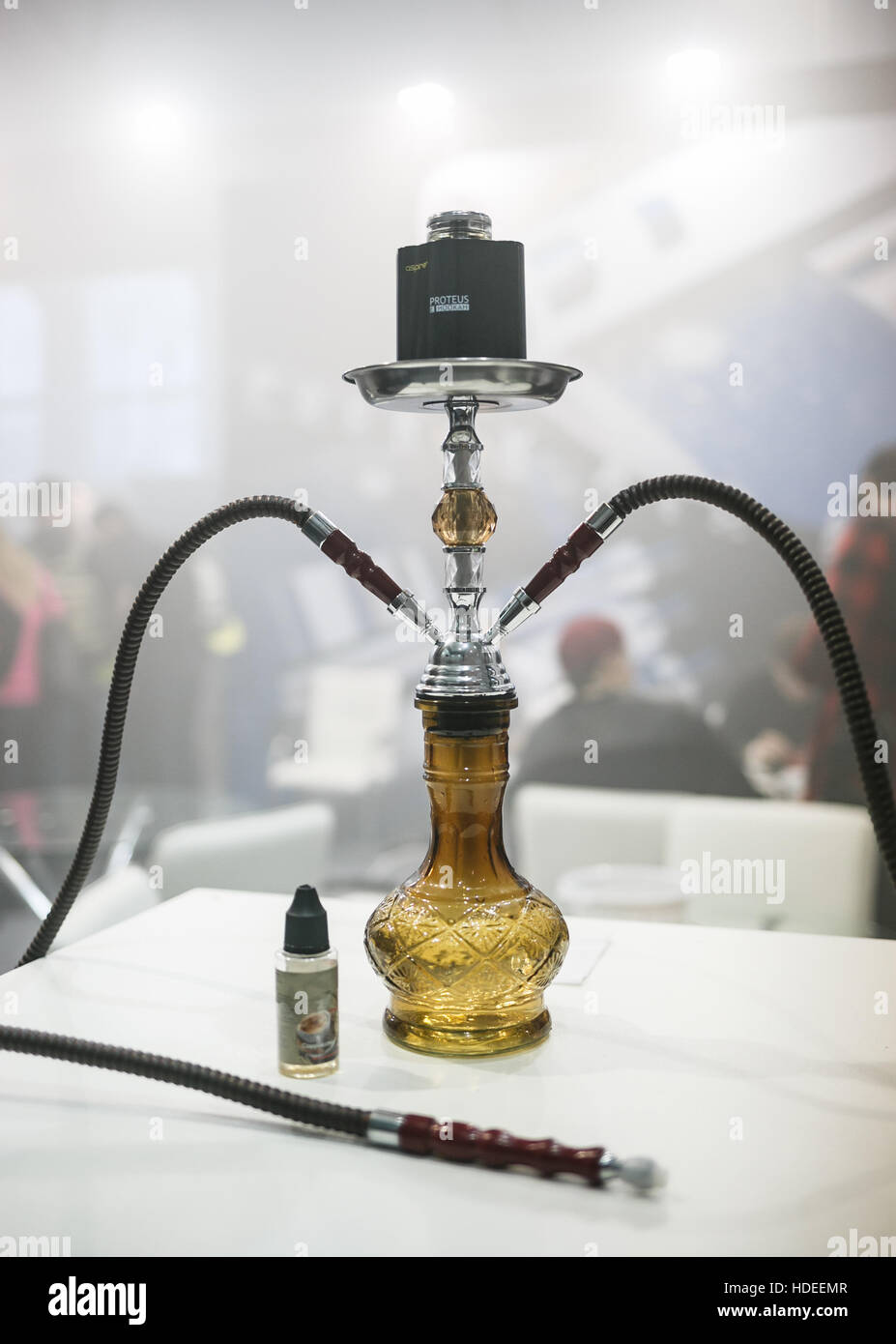 MOSCOW - 9 DECEMBER,2016: International Vape Expo.Popular vaper device ...