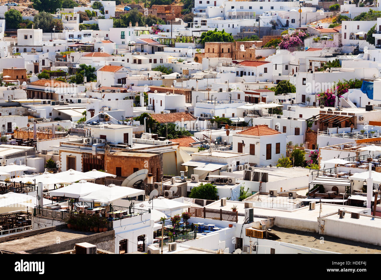 Lindos cafe hi-res stock photography and images - Alamy