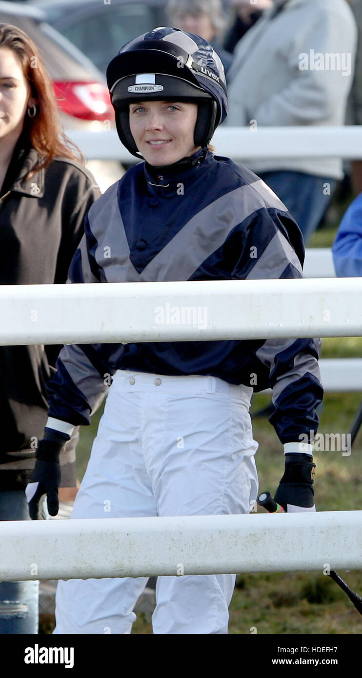 Olympic gold medalist Victoria Pendleton walks to the parade ring ...