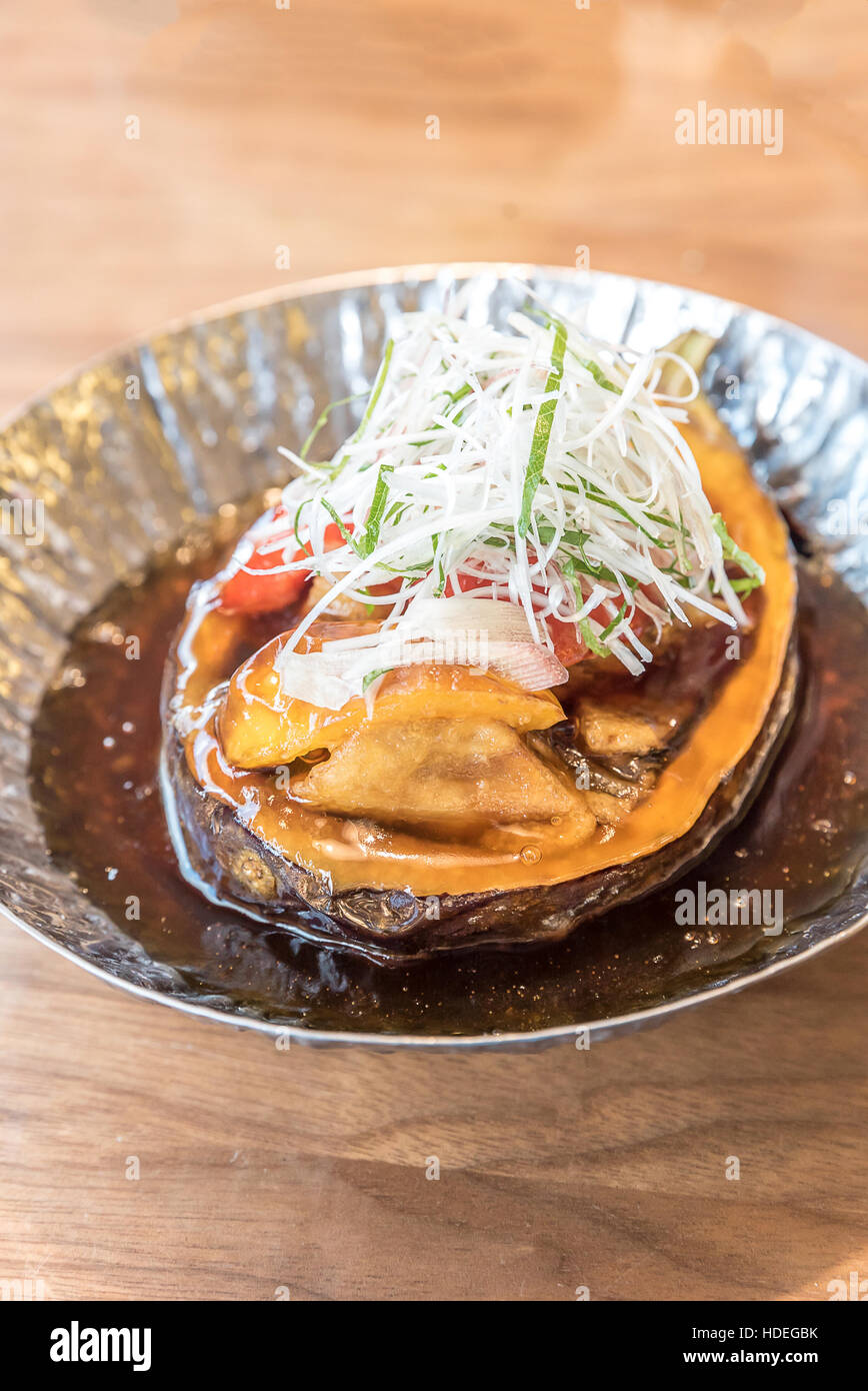 deep fried vegetables with gravy sauce Stock Photo - Alamy