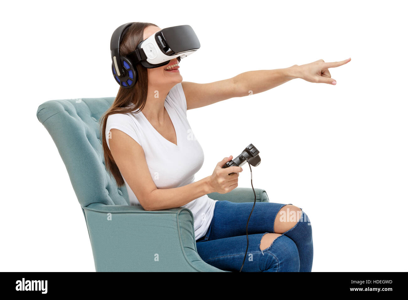 Virtual reality chair game hi-res stock photography and images - Alamy
