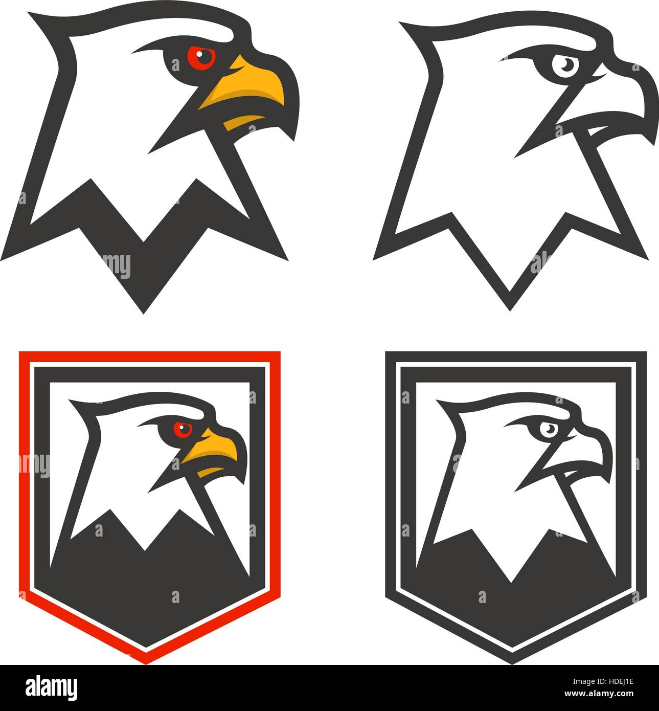 eagle mark isolated on white background Stock Vector Image & Art - Alamy