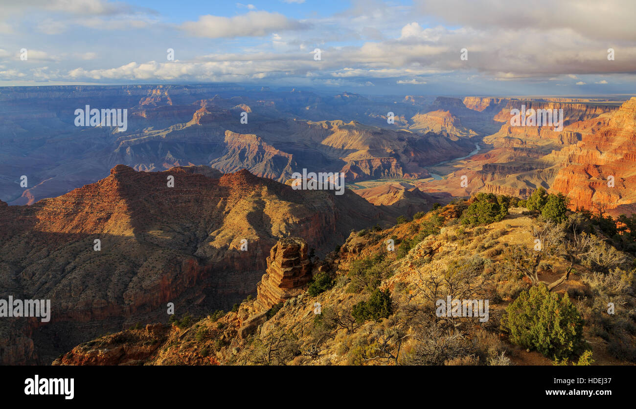 Great view of Grand Canyon from South Rim, Arizona, United States Stock ...