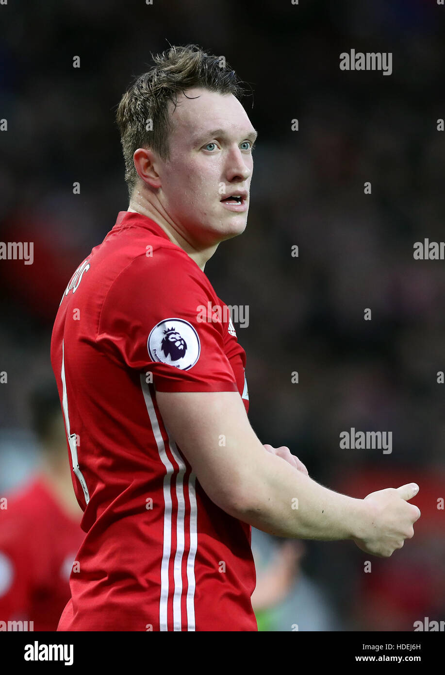 Manchester United's Phil Jones during the Premier League match at Old ...