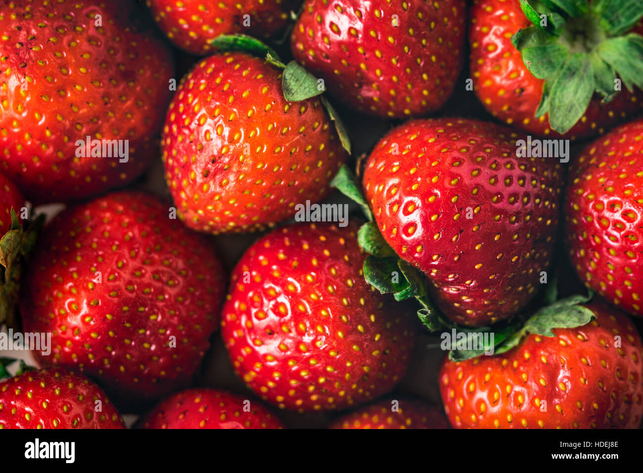 Strawberry background close-up Stock Photo - Alamy