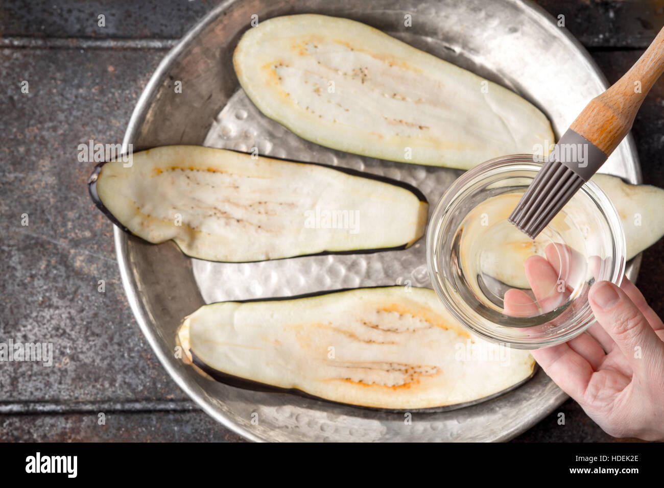aubergine eggplant vegetable food nutrition Stock Photo - Alamy