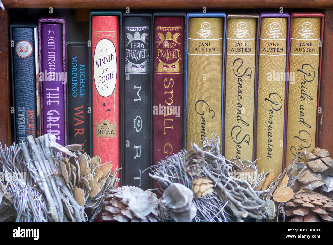Classic books on display in a book shop Stock Photo - Alamy