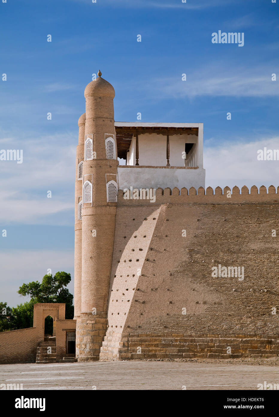 Gate of Ark fortress gate in Bukhara, Uzbekistan Stock Photo - Alamy