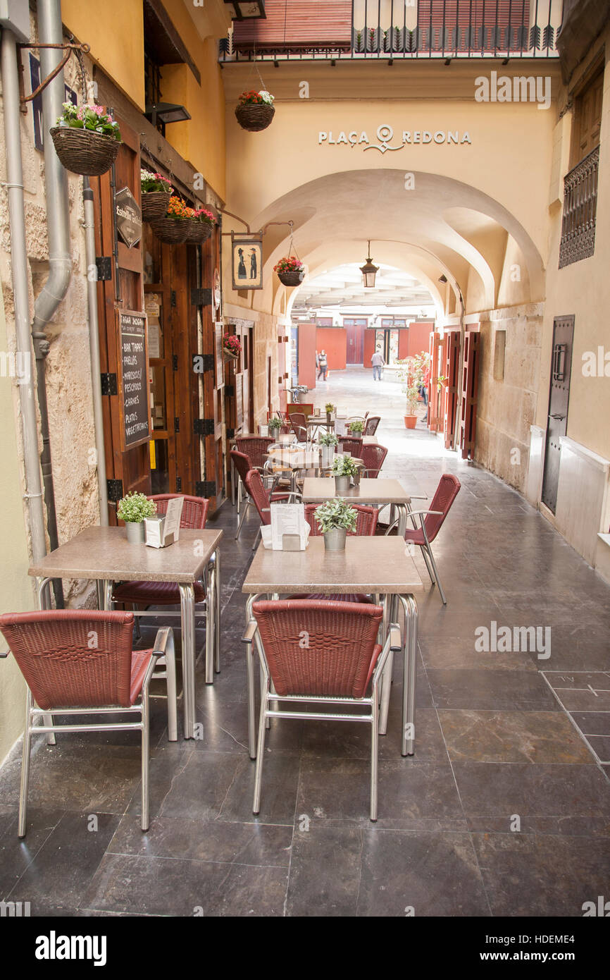 Plaza Redona Square; Valencia; Spain Stock Photo - Alamy