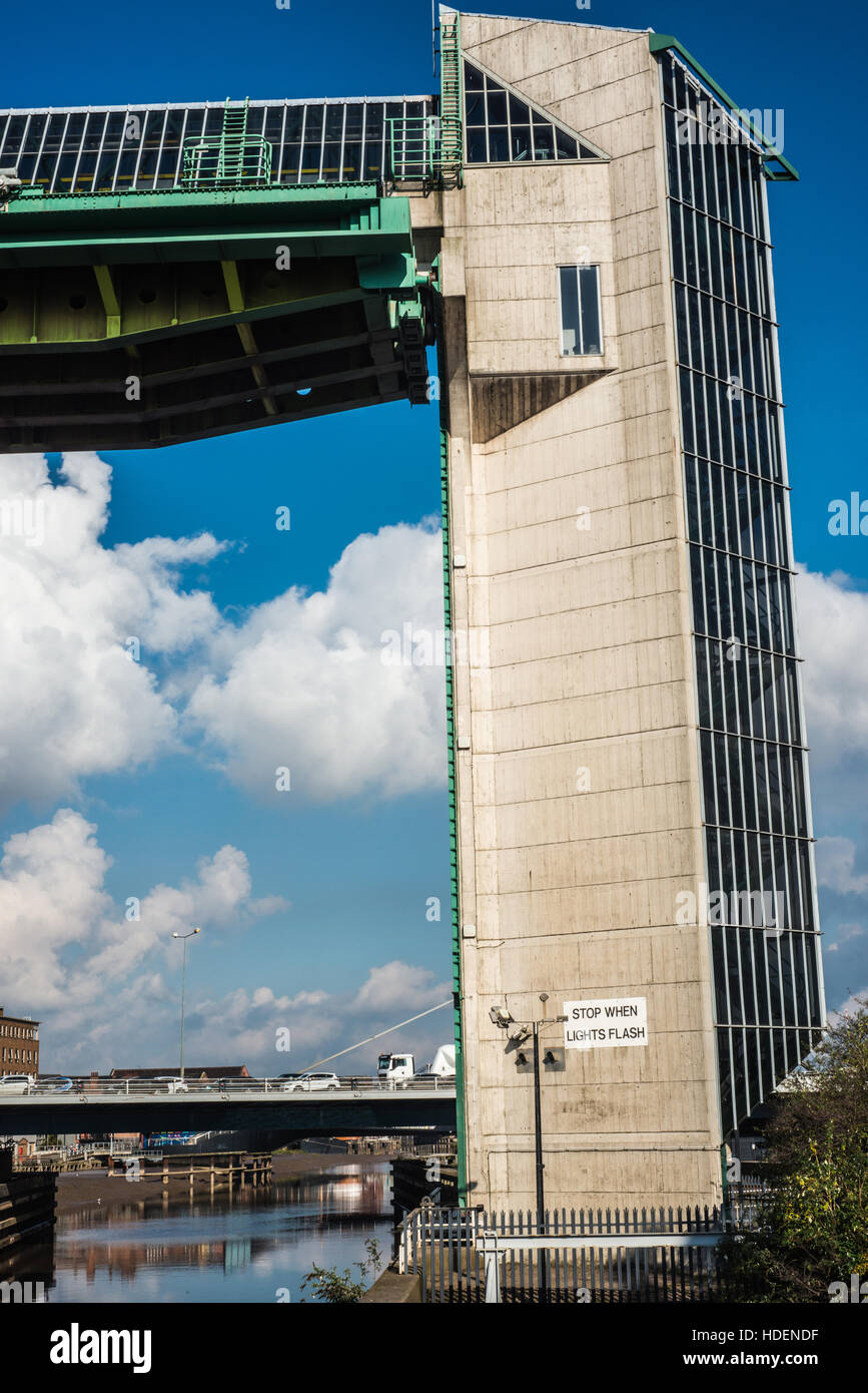 Flood barriers leg to hold Barrier up Stock Photo - Alamy