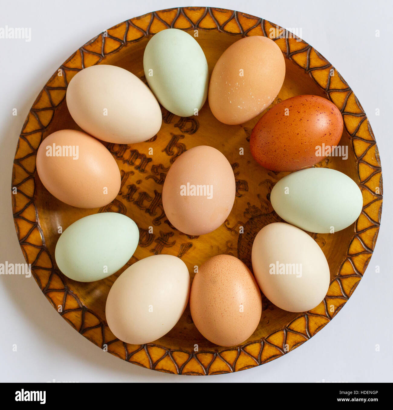 Free range chicken eggs Stock Photo - Alamy