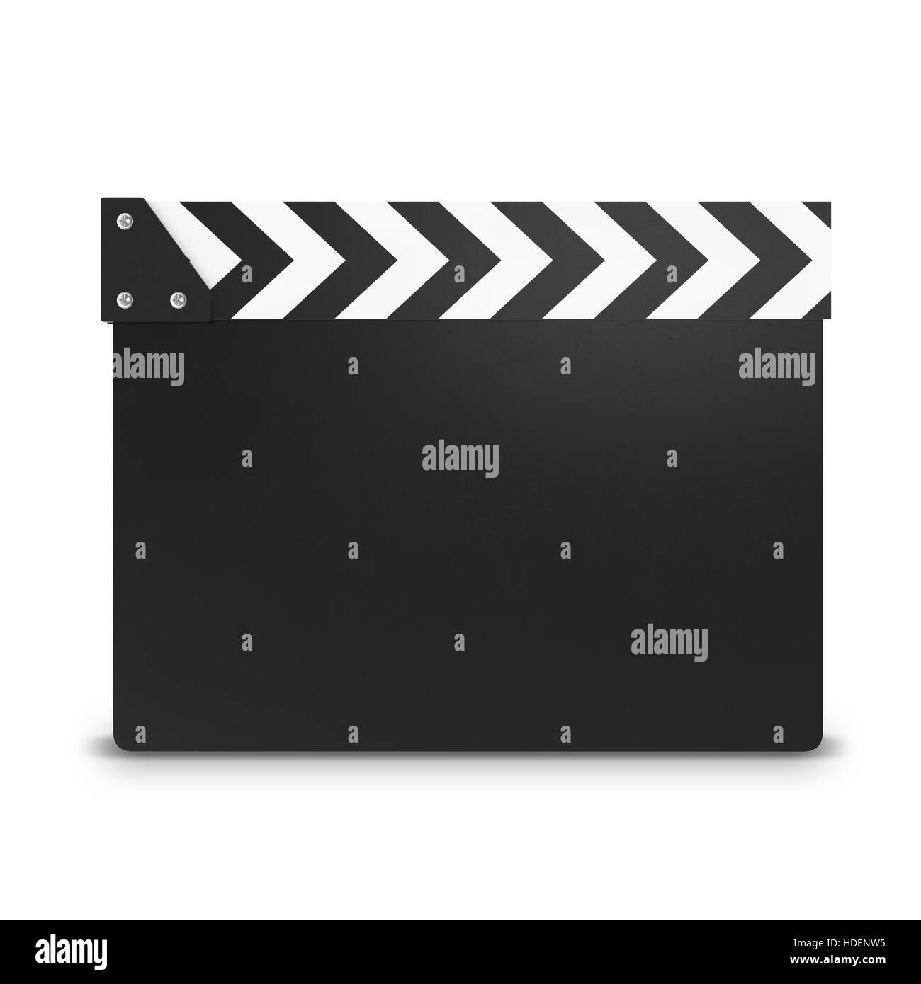 movie clapper board isolated on white background Stock Photo - Alamy