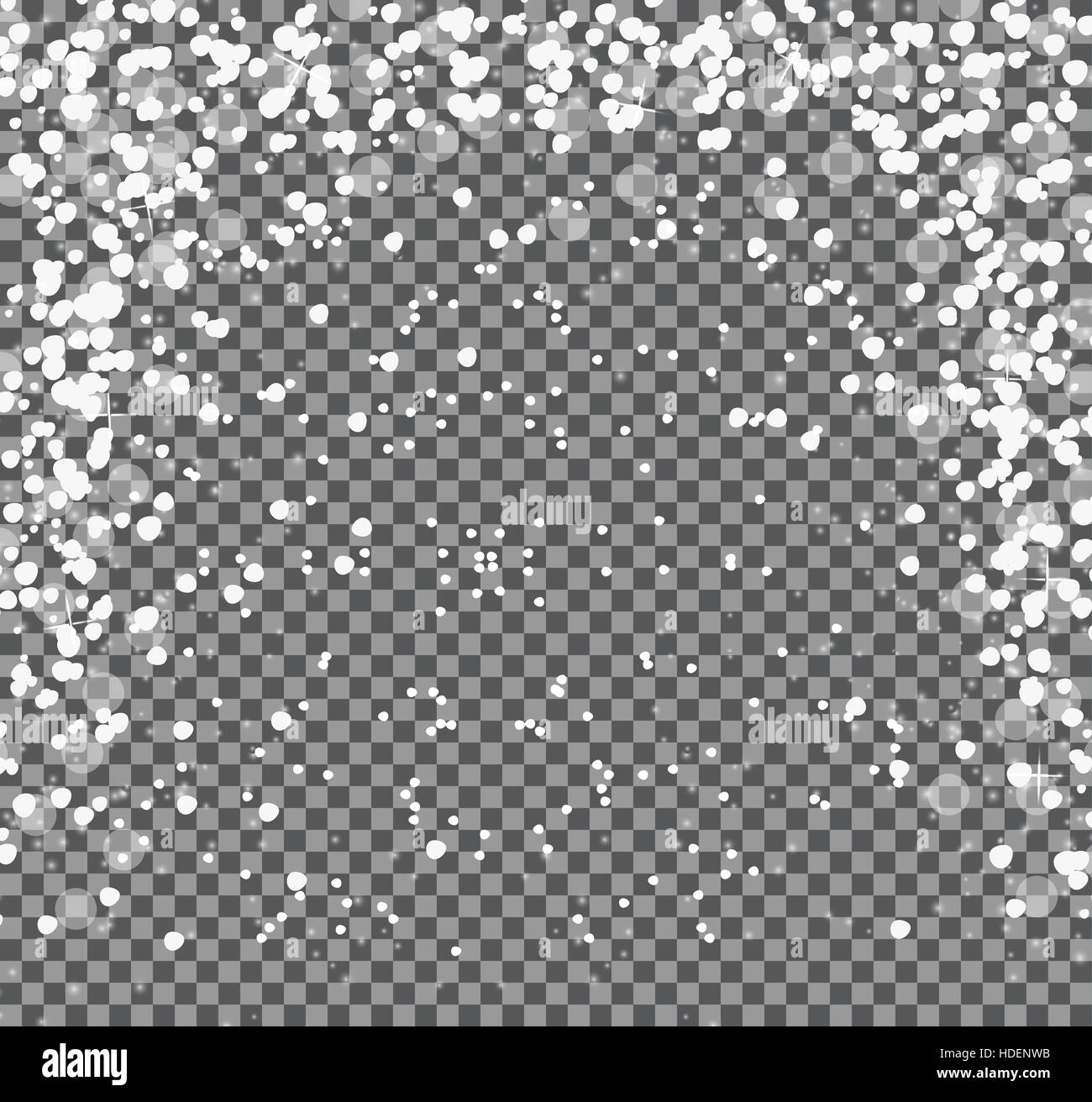 Snow on transparent background Abstract Christmas and New Year Stock ...