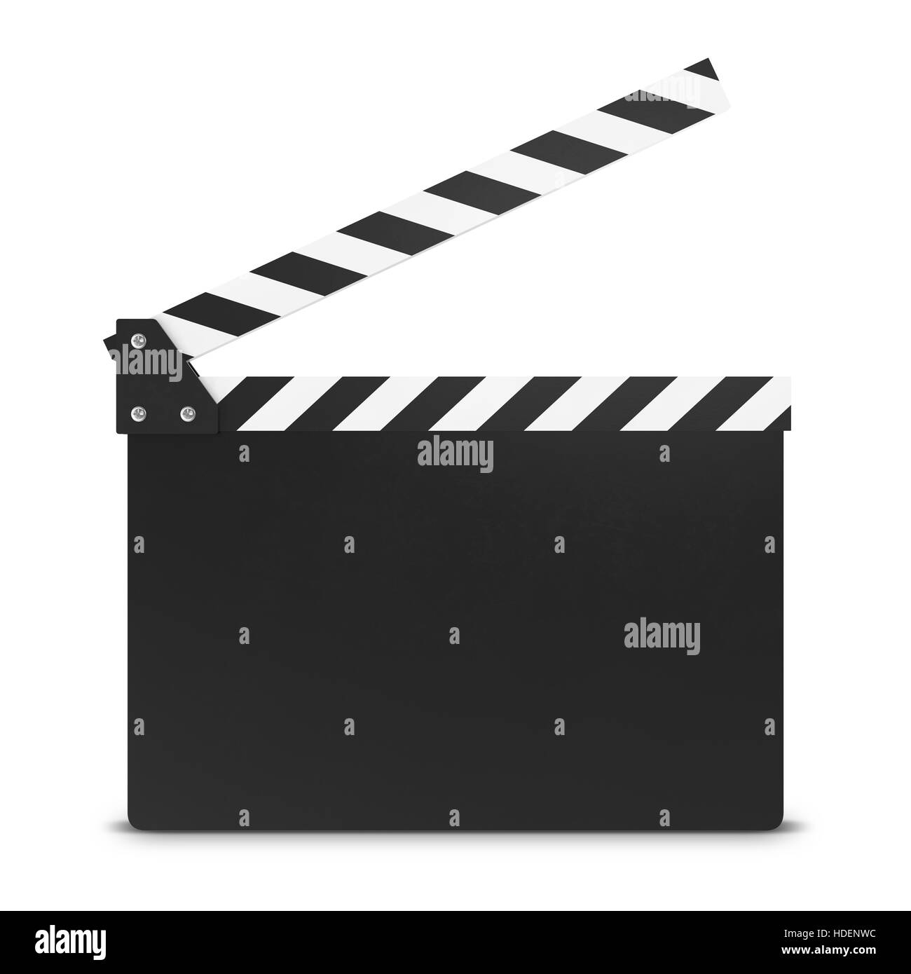 movie clapper board isolated on white background Stock Photo - Alamy