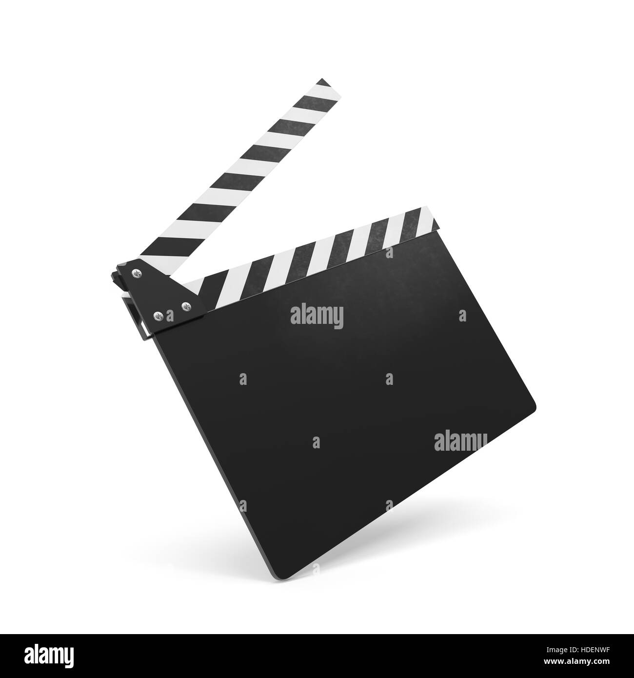 Movie clapper isolated on white background Stock Photo - Alamy