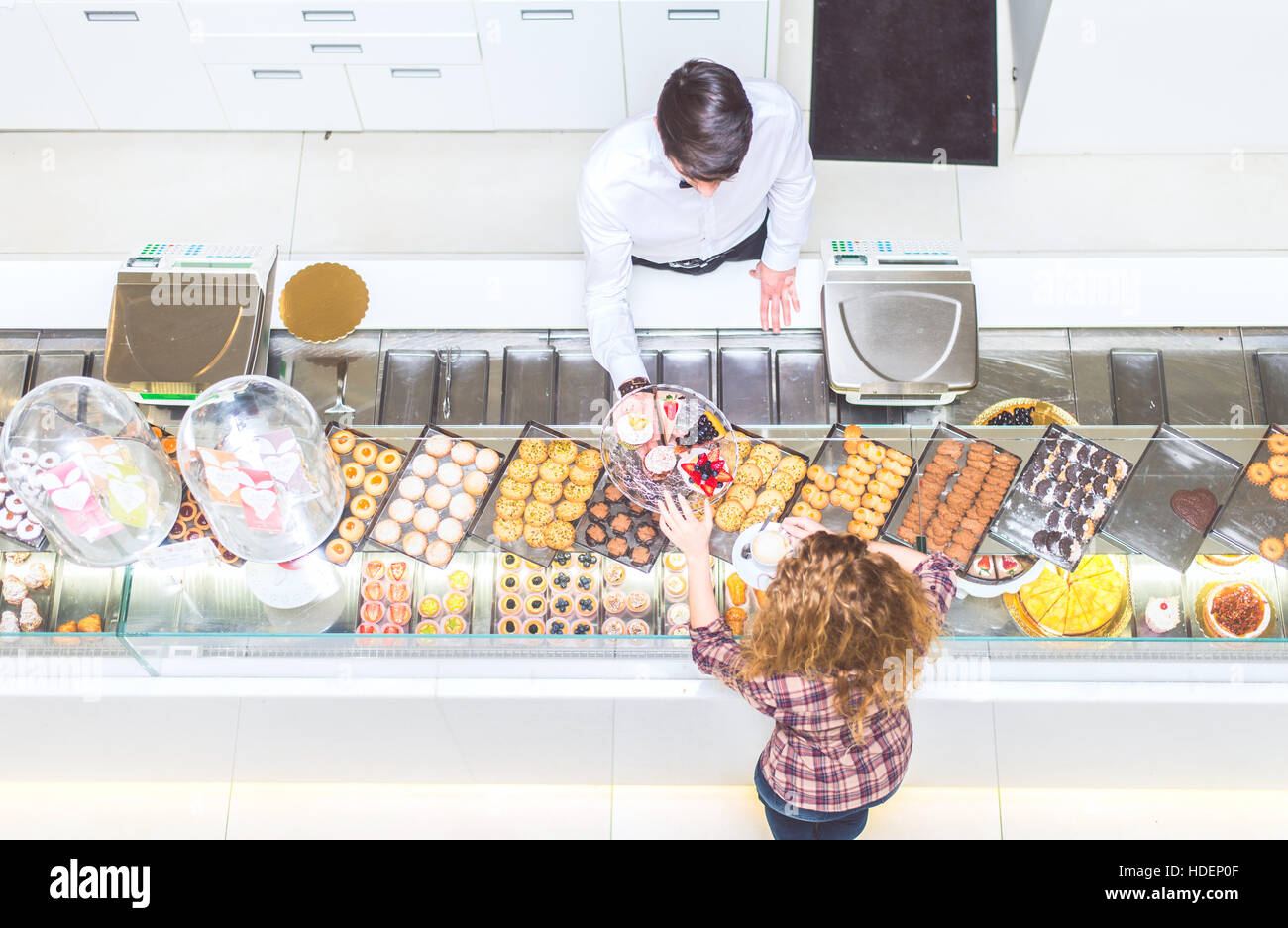 Customer buying cookies hi-res stock photography and images - Alamy