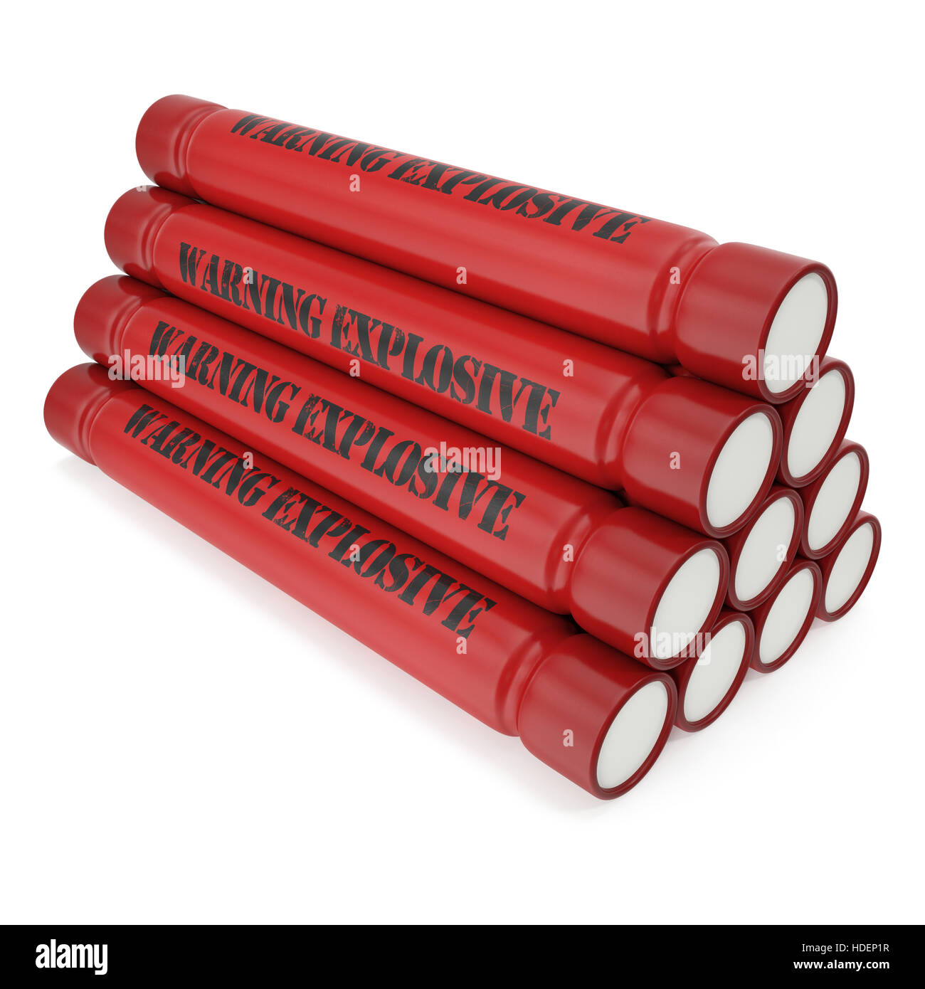 Dynamite bomb isolated on a white background Stock Photo - Alamy