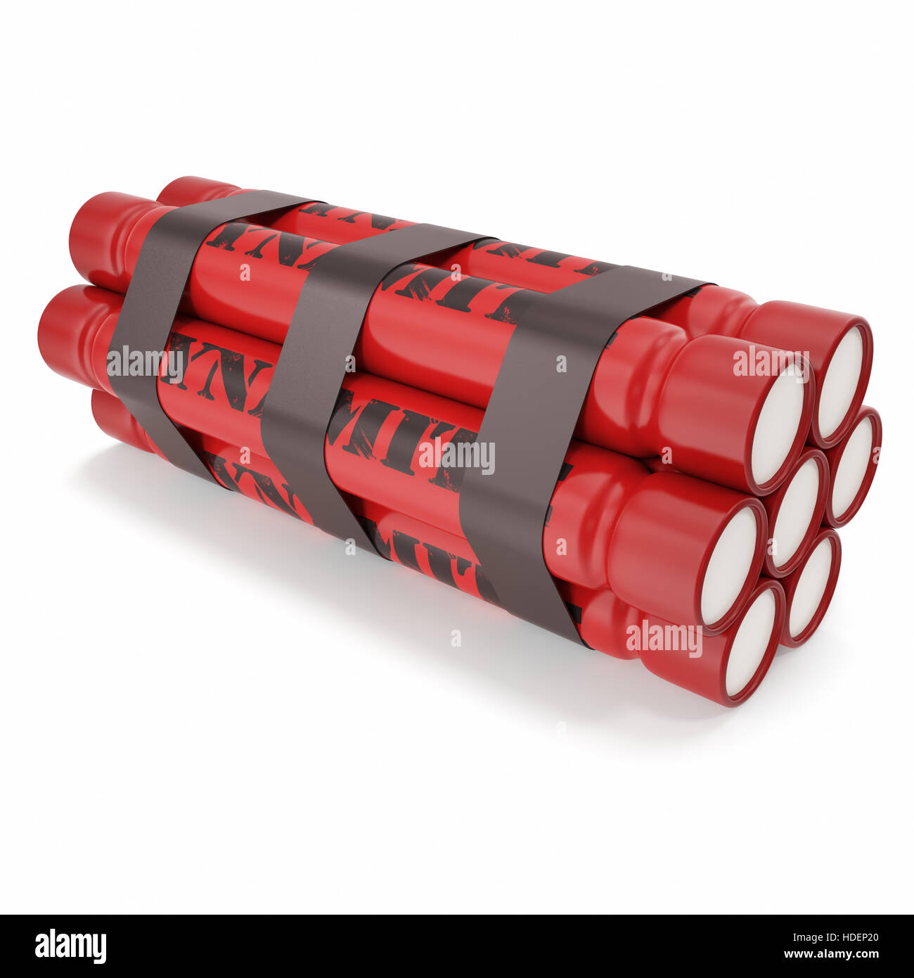 Dynamite bomb isolated on a white background Stock Photo - Alamy
