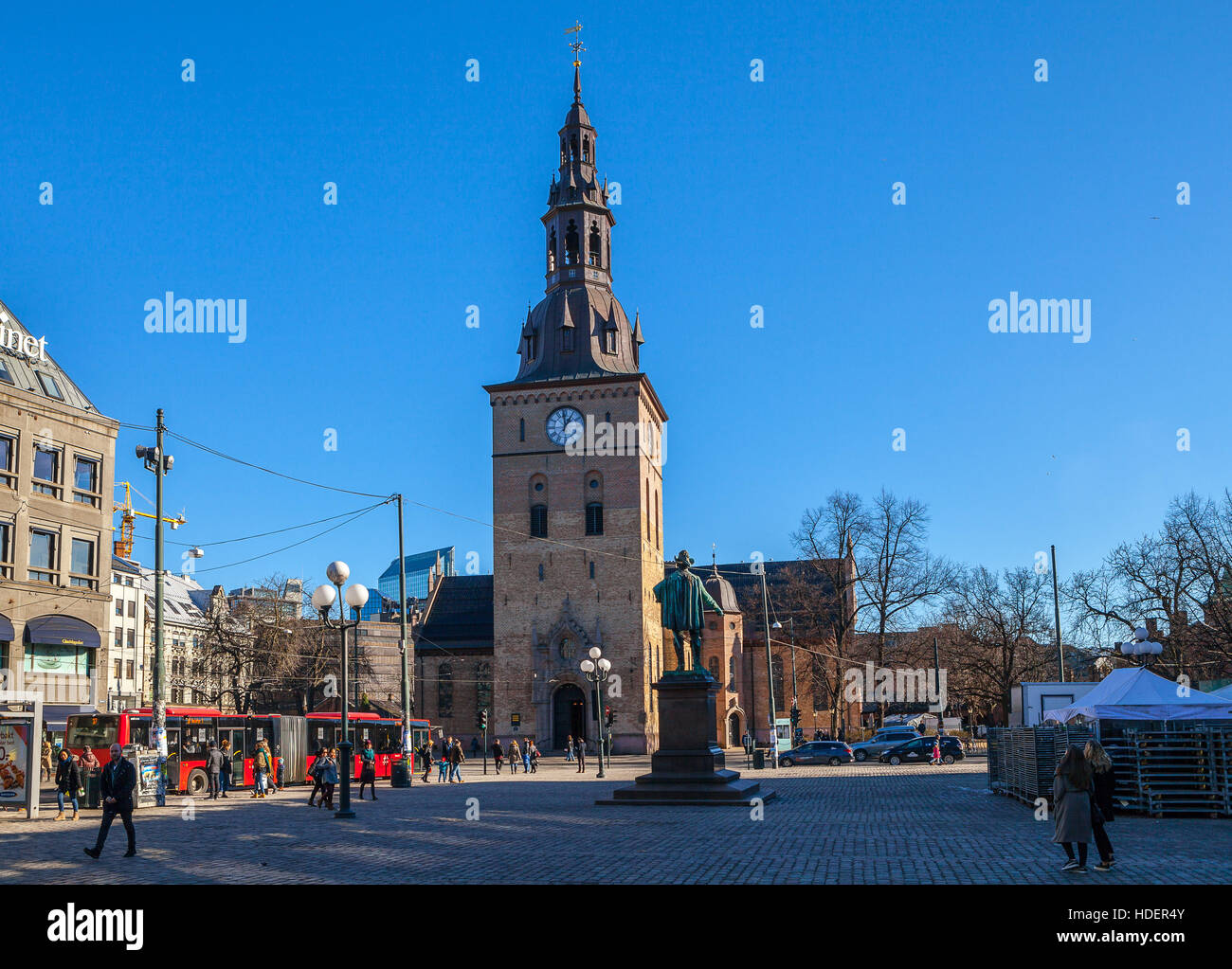 View of Oslo Cathedral in Norway, formerly Our Savior's Church Stock ...