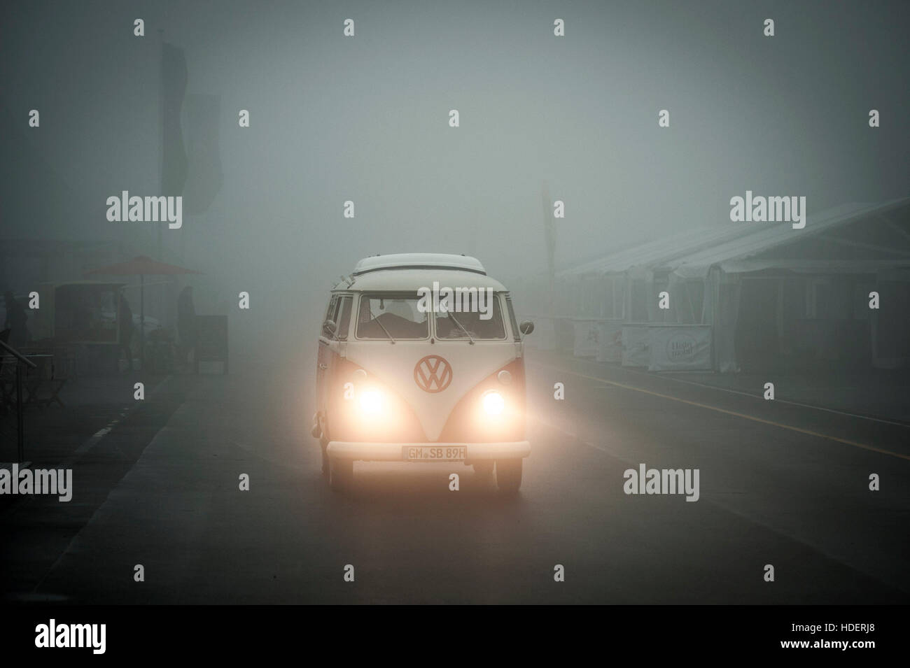 VW Bus - Foggy Weather Stock Photo - Alamy
