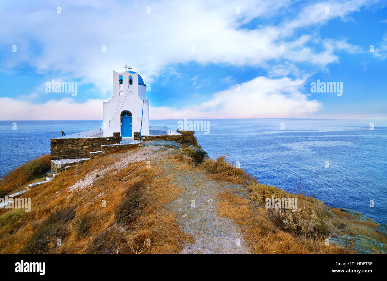 church of the Seven Martyrs Sifnos Greece Stock Photo - Alamy