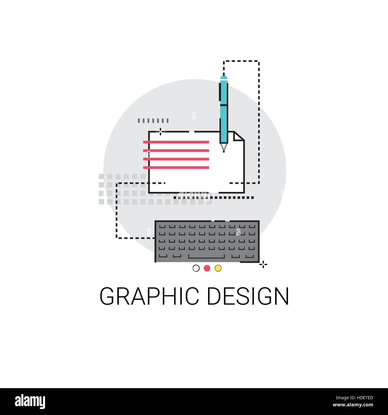 Web Graphic Design Application Development Icon Vector Illustration ...