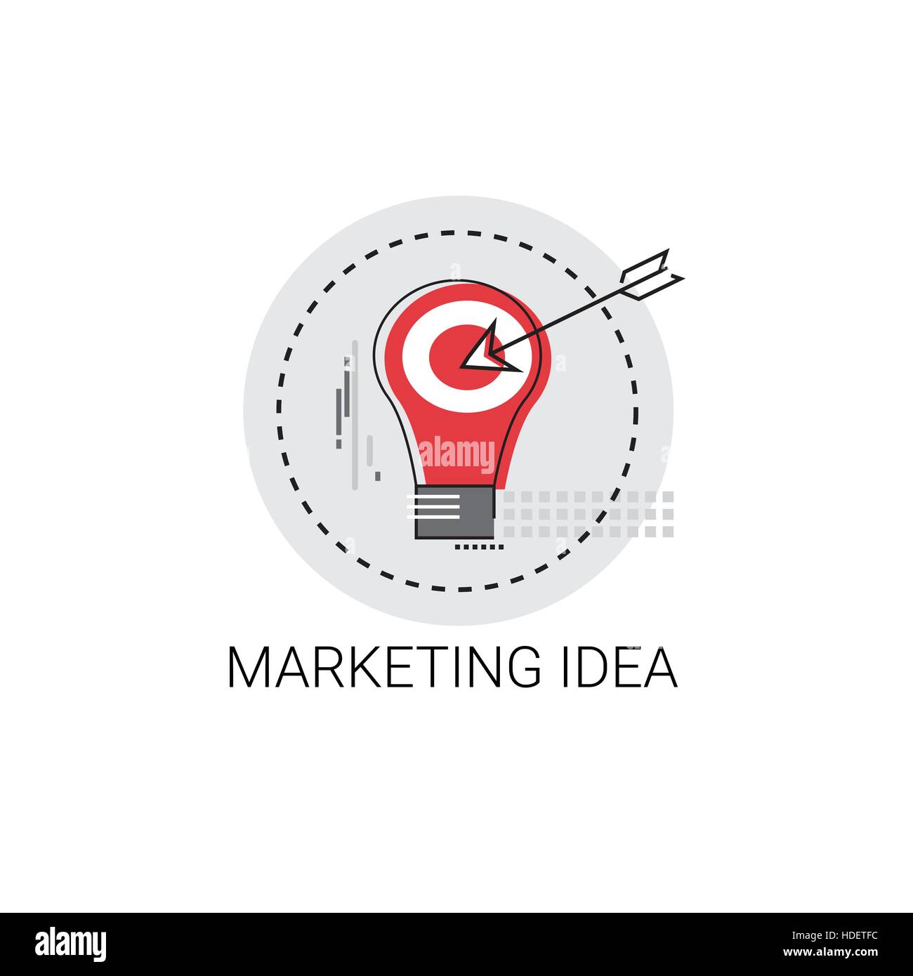 Light Bulb Icon New Creative Marketing Idea Business Concept Vector ...