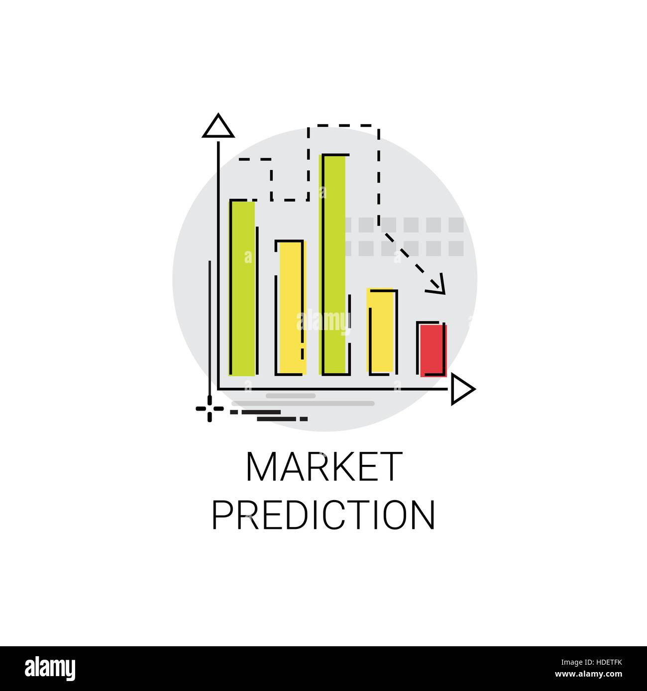 Marketing Analytics Business Strategy Prediction Icon Vector ...