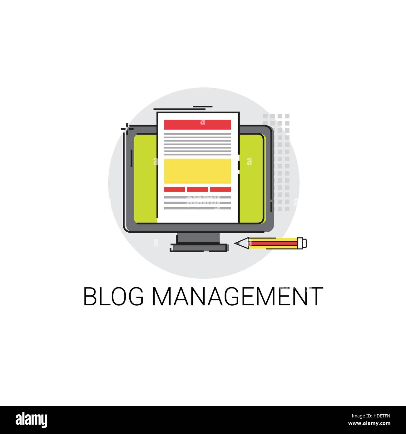 Digital content information technology doodle hi-res stock photography and images - Alamy