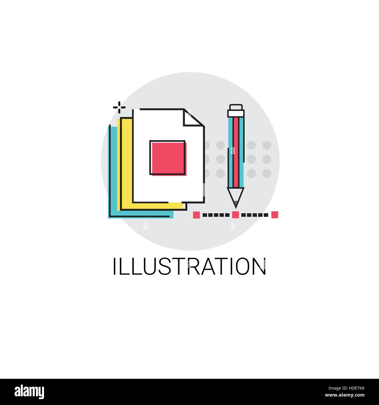 Illustration Creative Process Digital Design Vector Illustration Stock ...