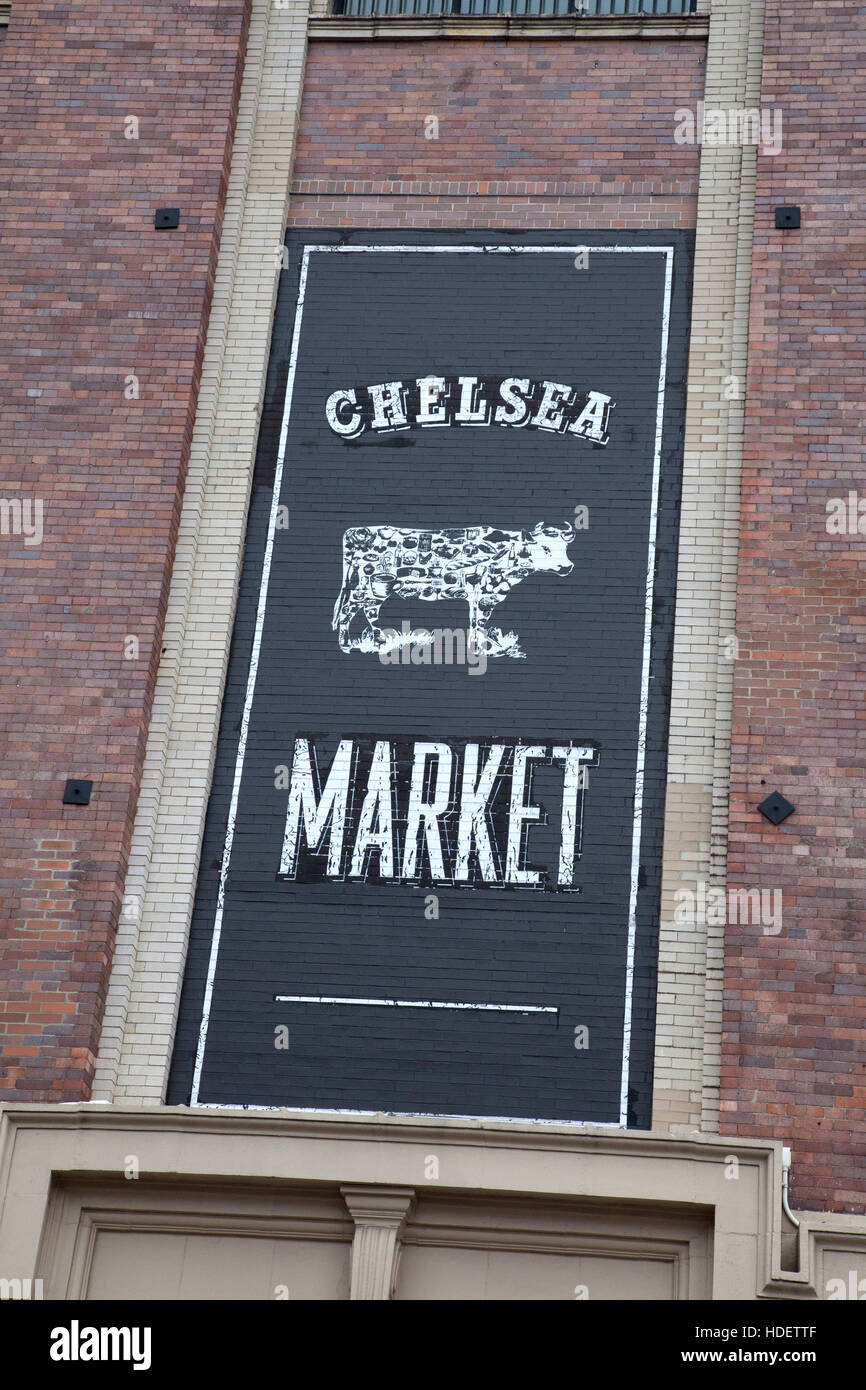 Chelsea Market New York Sign High Resolution Stock Photography and ...