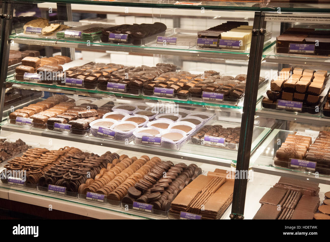 Li lac chocolates new york hi-res stock photography and images - Alamy