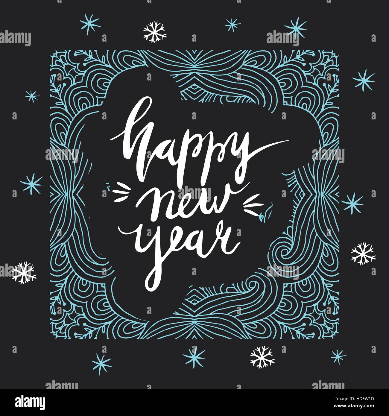 New Year card design elements Stock Vector Image & Art - Alamy
